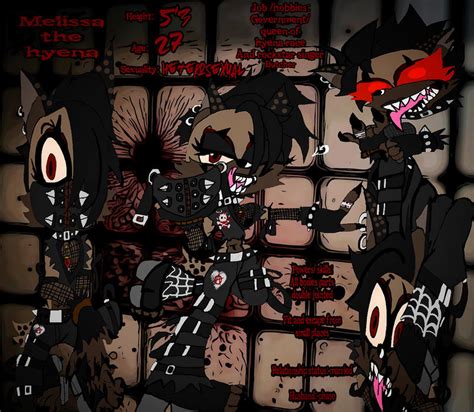 My Sonic Oc Reference And Bio Melissa The Hyena By Dawarrior5150 On Deviantart