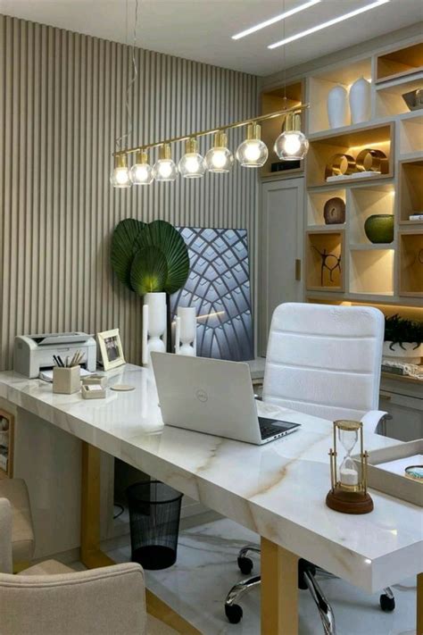 Modern White Desk For A Stylish Home Office