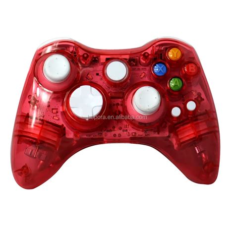 Transparent Blue Led Light Wireless Gamepad For Micro Soft Xbox Game Console Controller Buy
