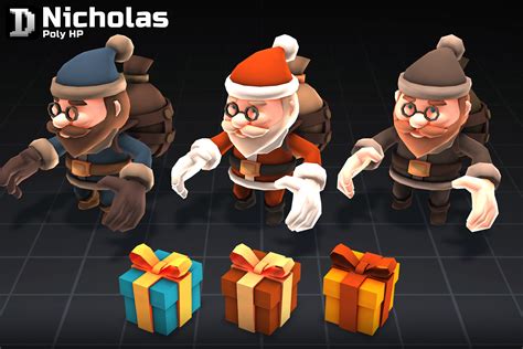 Poly Hp Nicholas 3d 人形角色 Unity Asset Store