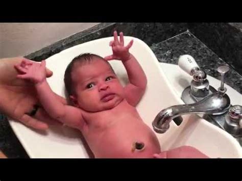 BABY S FIRST BATH YouTube