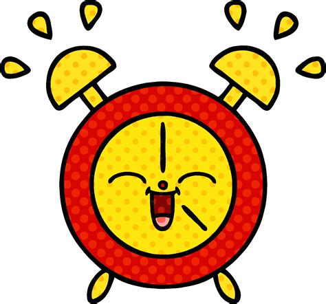 Cartoon Wecker Im Comic Stil 8463596 Vektor Kunst Bei Vecteezy