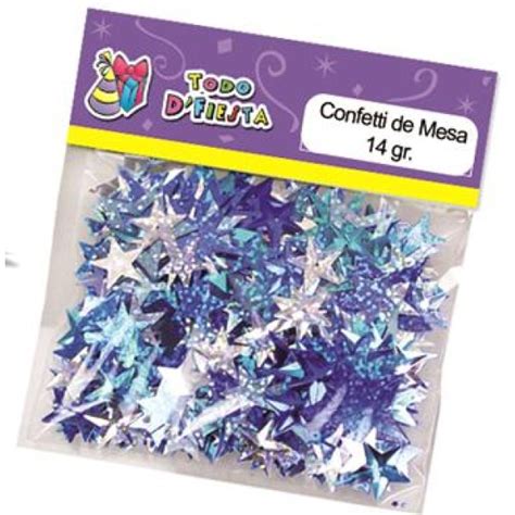 Confetti Estrellas Azul