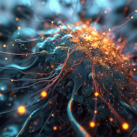 Premium Ai Image Neural Network Transforming Into Human Brain 3d