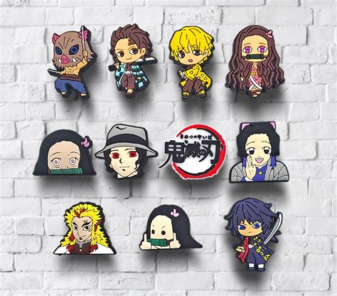 Animated Demon Slayer Croc Shoe Charm Jibbitz Japanes Anime Character
