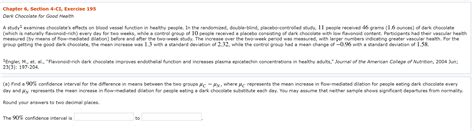 Solved Chapter 6 Section 4 Ci Exercise 195 Dark Chocolate