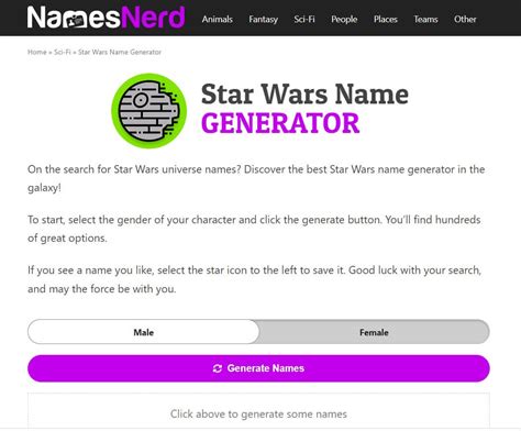 7 best star wars name generator personalized ideas