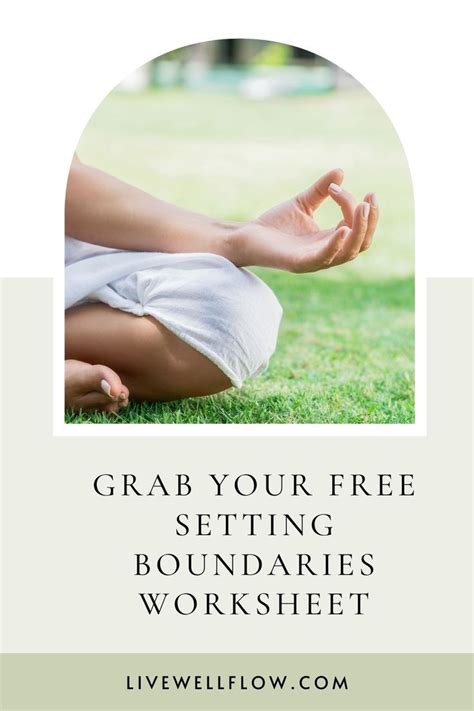 Setting Boundaries Worksheet For Free