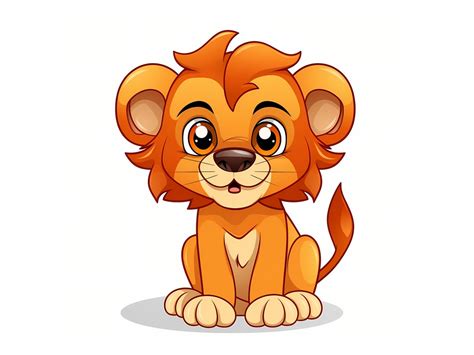Cute Lion Clipart 12 High Quality S Instant Download Card