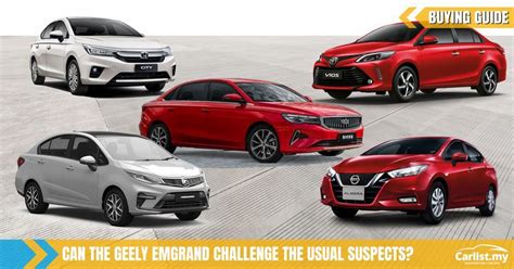 2021 Geely Emgrand Vs 2021 Honda City Sedan Vs 2021 Toyota Vios Vs 2021
