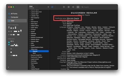 Computer Font Names