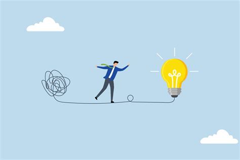 Simplify Idea To Find Solution Businessman Is Leaving Behind A Chaotic Mess And Heading Towards