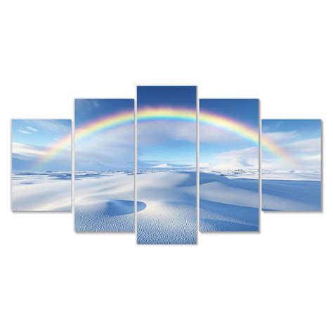 Red Barrel Studio® Rainbow In The Arctic Skies Ii Rainbow Wall