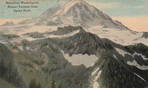 Free Vintage Used Postcard 1913 Mount Tacoma Washington Other