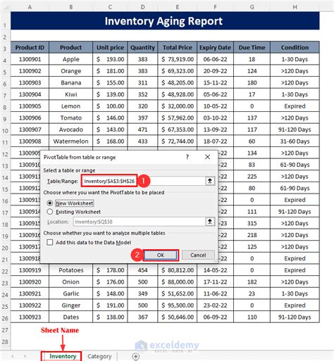 How To Make Inventory Aging Report In Excel Step By Step Guidelines