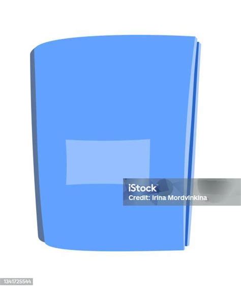 Buku Biru Atau Buku Catatan Gaya Kartun Lucu Yang Ceria Terisolasi