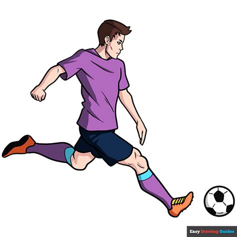 How To Draw A Soccer Player Really Easy Drawing Tutorial