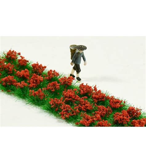 30pcs Static Grass Tuft Mixed Wildflowersdiy Caft Miniature Scenery