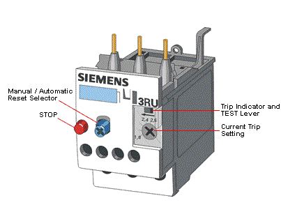 ELECTRICAL TECH LEVEL MOTOR CONTROL OVERLOAD SETTING