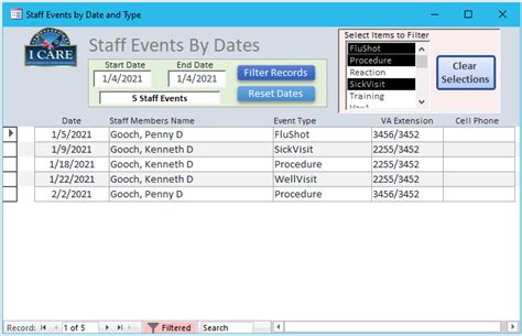 combine a filter between vstdate and venddate unbound txt boxes on a