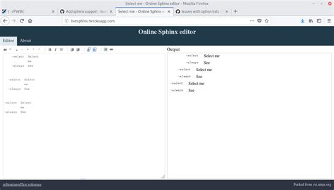 Issues With Option Lists Issue Sphinx Doc Alabaster Github