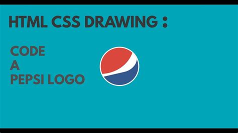 Pepsi Logo Illustration Css Css Drawing Css Illustration Css Speed Art Youtube
