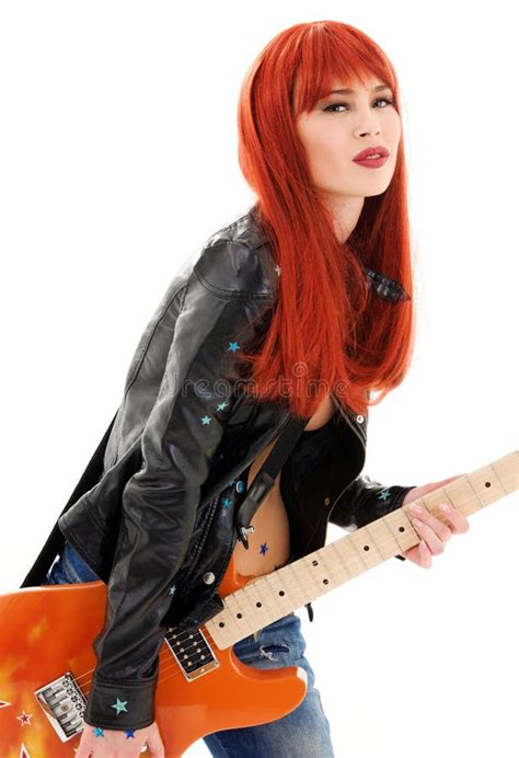 Guitar Babe Stock Image Image Of Metal Entertainer 41647761