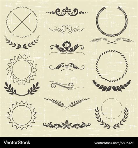 Vintage Ornaments Royalty Free Vector Image Vectorstock