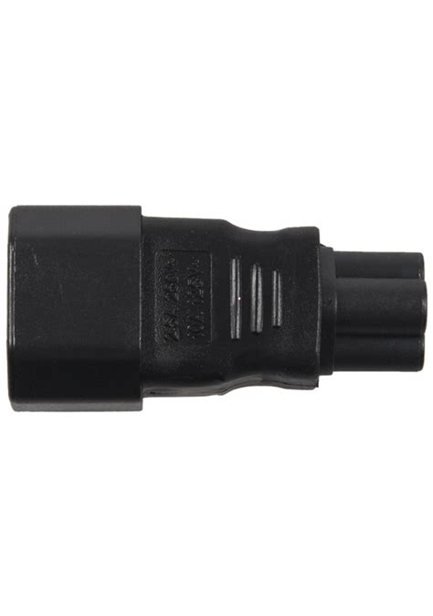 Iec 60320 C14 3 Pin Dişi Fiş Iec 60320 C5 3 Slot Erkek Konnektör Adaptörü Monitör Tv Lcd Kablo