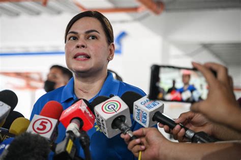 Vp Sara Ex President Dutertes Arrest An Insult To Filipinos