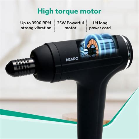 Buy Agaro Galaxy Gun Massager 4 Heads 6 Speedpercussion Muscle