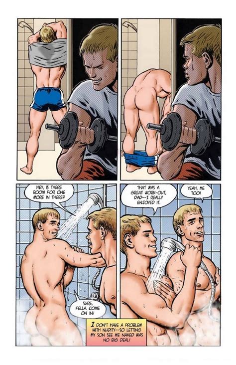 Rule 34 Ass Butt Caucasian Caucasian Male Comic Dialogue Dilf