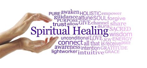 Spiritual Healing Word Cloud On White Stock Image Image Of