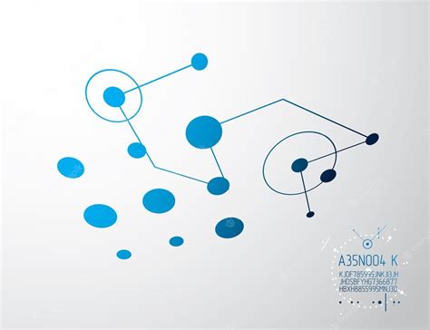 Инженерные технологии векторные обои с кругами и линиями технический