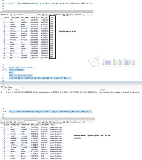 Sql Update Statement Example Java Code Geeks