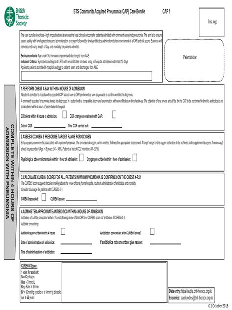 Cap Care Bundle Pdf Pneumonia Patient