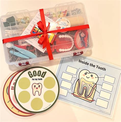 Dentist Playdough Kit Dental Learning Toy Busy Box Birthday T