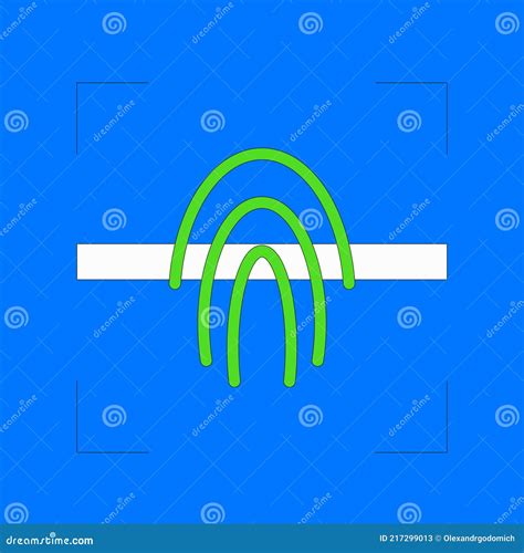 Biometric Verification Fingerprint Stock Vector Illustration Of Imprint Identification 217299013