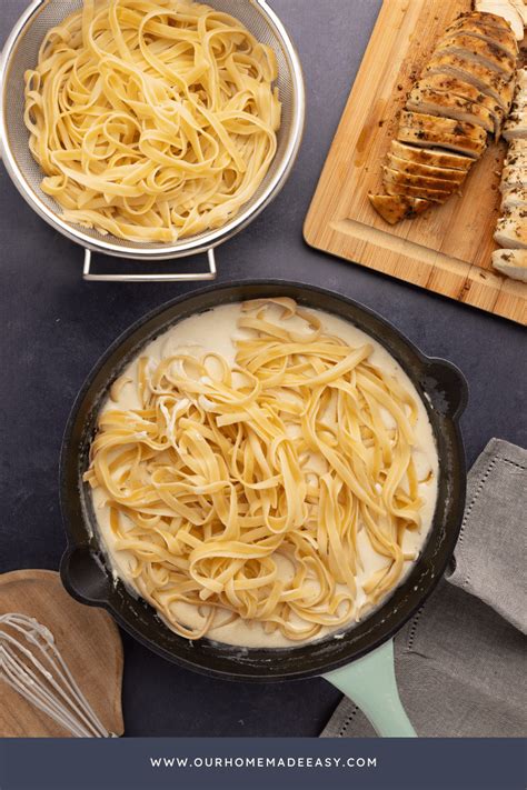 Easy Delicious Grilled Chicken Fettuccine Alfredo Our Home Made Easy