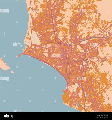 Map Of Lima In Peru In A Sandy Theme Contains Layered Vector With
