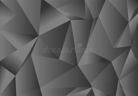 Abstract Polygon Triangle 3d On Background Stock Vector Illustration