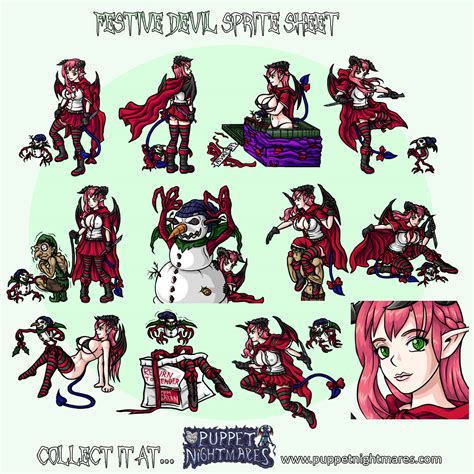 Festive Devil Game Sprites By Phoenixignis Hentai Foundry