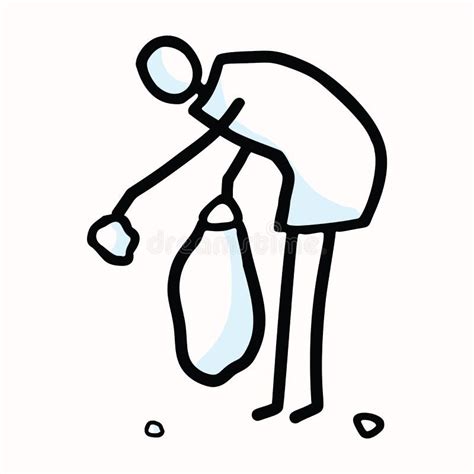 Picking Trash Up Stock Illustrations 405 Picking Trash Up Stock