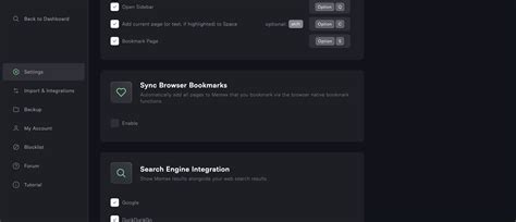 Feature Request Make Memex Bookmarks Its Own Thing And Disable