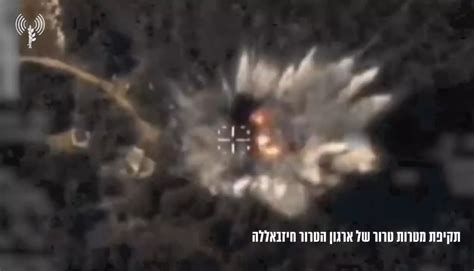 Cazas israelíes están atacando objetivos de Hezbolá en Líbano