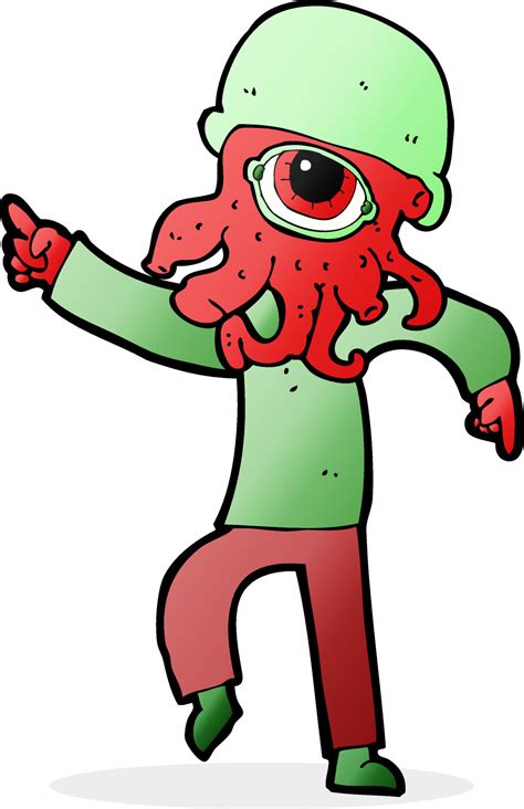 Cartoon Alien Man Dancing 12307661 Vector Art At Vecteezy