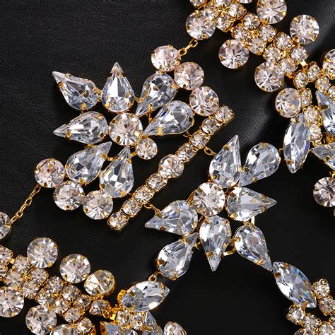 Exaggerated Luxury Rhinestone Body Chain Jewelry Christmas Carnival