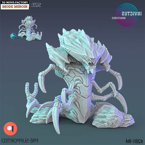 Atomic Centepede Crawling From Epic Miniatures Lands Of Madness Monster