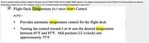 Flt Deck Temp Control And Cabin Temp Control Bug Fixed And Released