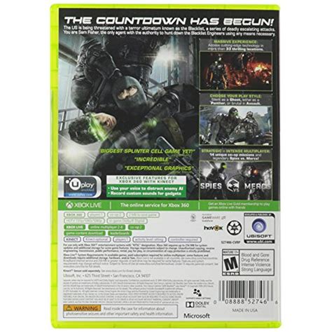 Tom Clancy's Splinter Cell Blacklist (XBox 360) Ubisoft Ubisoft ...
